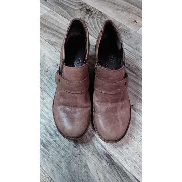 Born | Shoes | Born 9 Brown Leather Harness Monk Heeled Boho Western ...